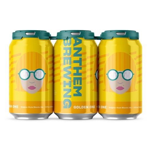 Anthem Golden One Blonde Ale Beer - 6pk/12 Fl Oz Cans : Target