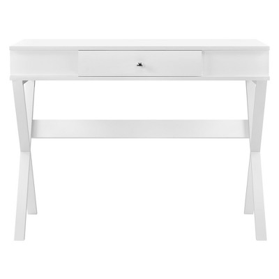 Oslari Wood Writing Desk With Drawers White - Threshold™ : Target