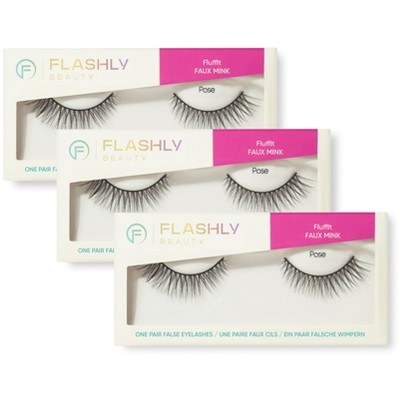 Flashly Beauty - Fluffit Faux Mink - False Eyelashes - Pose - Black ...