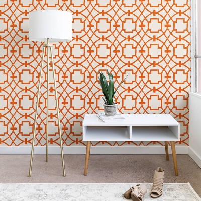 Caroline Okun Umbria Wallpaper Burnt Orange - Denny Designs : Target