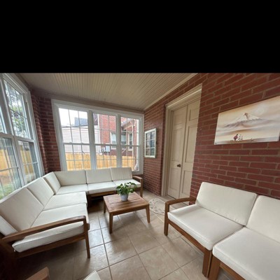 Grenada 8pc Acacia Sectional Sofa Set – Christopher Knight Home : Target