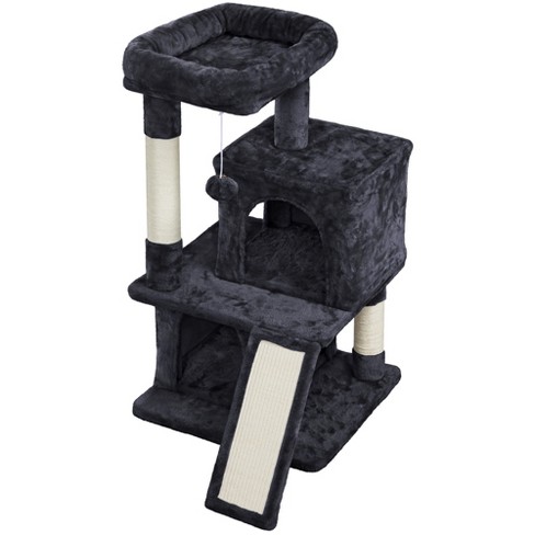 Yaheetech 36"h Cat Tree House With 2 Condos For Small Cats Kittens ...