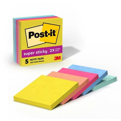 Post-it® Super Sticky Notes - Summer Joy Collection - 3" X 3" Plain, 24 ...
