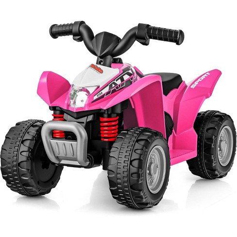 Costway Kids Ride On Atv 6v Electric Vehicle 4 Wheeler Battery Powered ...