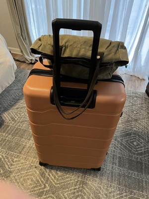 Hardside Large Checked Suitcase Pink - Open Story™ : Target