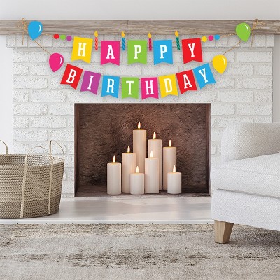 Happy Birthday Everyday String Banner 60" X 10" Briarwood Lane : Target