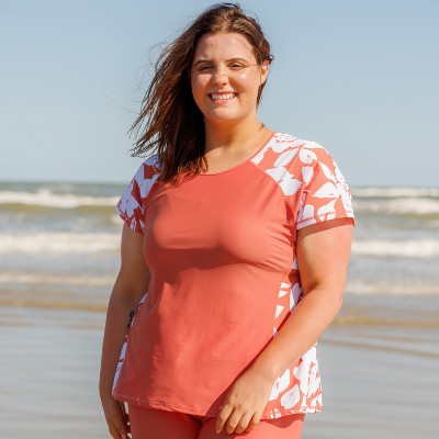Loose Fit Adele Swim Top - Rust/rusty Rose - Small : Target