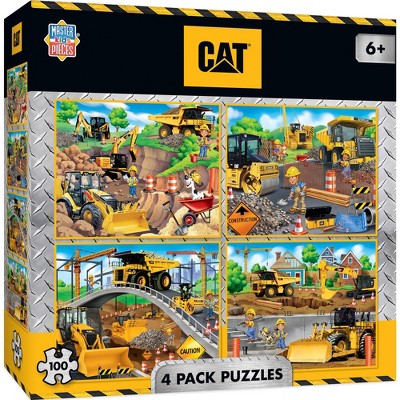 Masterpieces Kids Puzzle Set - Caterpillar 4-pack 100 Piece Jigsaw ...