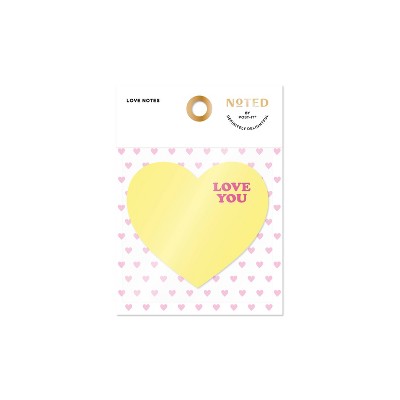 Rainbow Heart 6" X 6" Square Love Notepad By Ramus & Co (100 ...