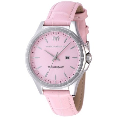 Technomarine Tm-822041 Women's Moonsun Quartz Pink Strap Watch : Target