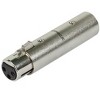Monoprice 5-pin Male To 3-pin Female Dmx Converter - Silver | Anodized ...
