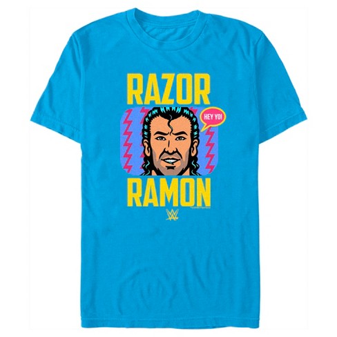 Men's Wwe Razor Ramon Comic T-shirt - Turquoise - X Large : Target