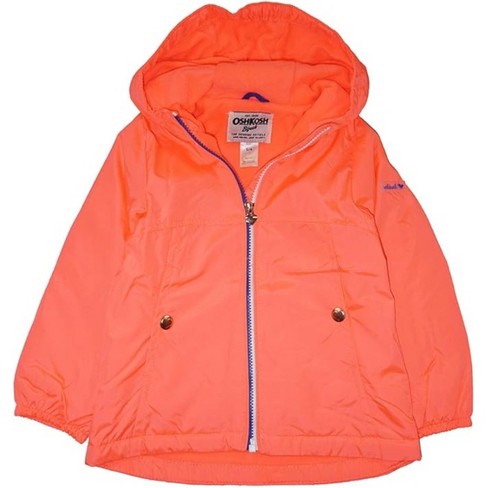 Oshkosh B'gosh Little Girls' Midweight Fleece Lined Jacket, Coral, 5/6 ...
