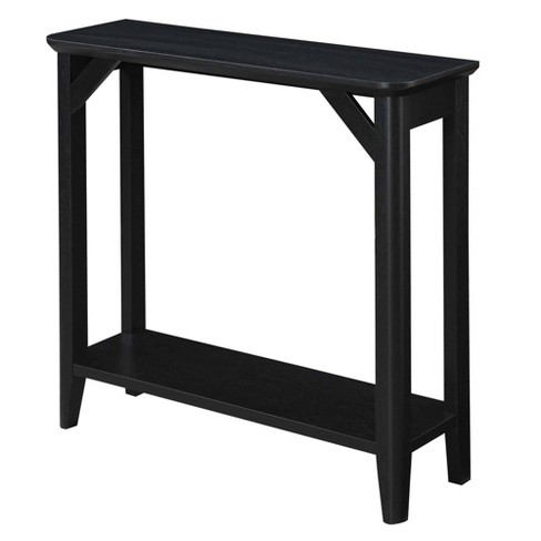 Breighton Home Winston Hall Table With Shelf Black: Sleek Entryway ...