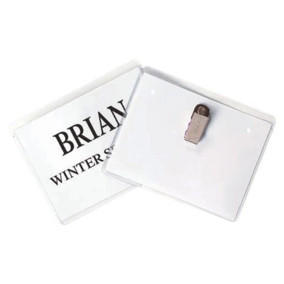 C-line Clip Style Badge Holders With Inserts, 3 X 4 Inches, Pack Of 50 ...