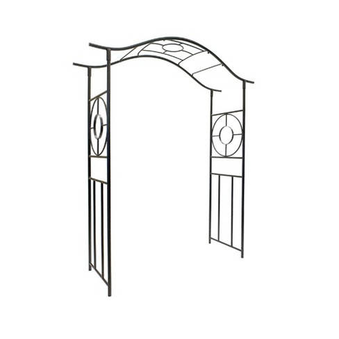Achla Designs 84" Tuscany Iron Garden Arbor: Weather-resistant, No ...