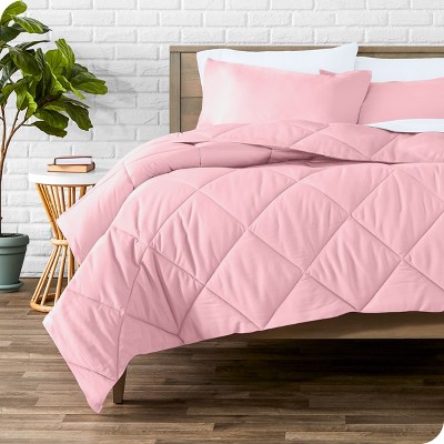 Light Pink - Diamond Stitch Full Ivy Union Down Alternative Comforter ...