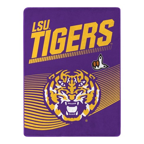 Ncaa Lsu Tigers 60" X 80" Raschel Throw Blanket : Target