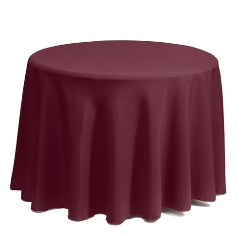 Gee Di Moda Round Tablecloth - 132 Inch - Heavy Duty Washable Polyester ...