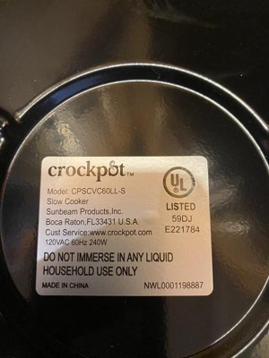 Crock-pot 7qt Cook & Carry One Touch Programmable Slow Cooker Poseidon ...