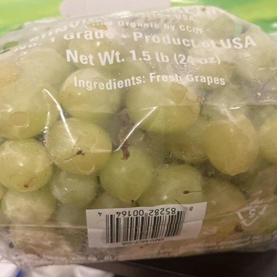 Extra Large Green Seedless Grapes - 1.5lb Bag : Target