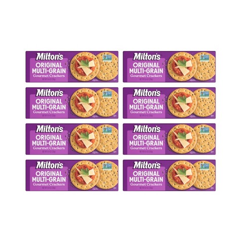 Milton's Craft Bakers Original Multi-grain Crackers - Case Of 8/8.4 Oz ...