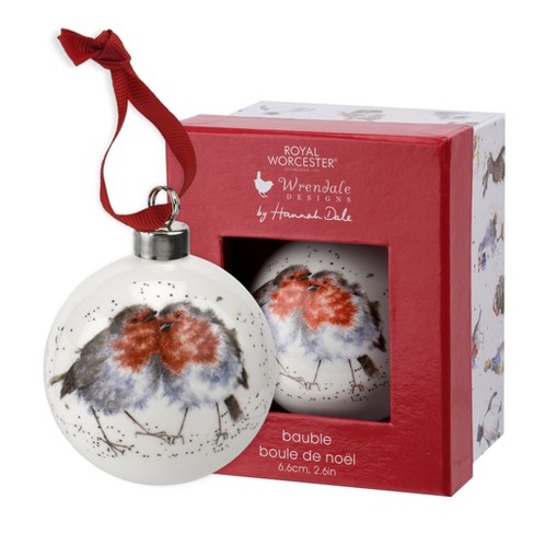Royal Worcester Wrendale Designs Snuggled Together Bauble (robin) - 2.6 ...