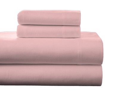 Blush Pink Twin Xl Bed Sheet Set - 100% Cotton Sateen Weave, Cooling ...
