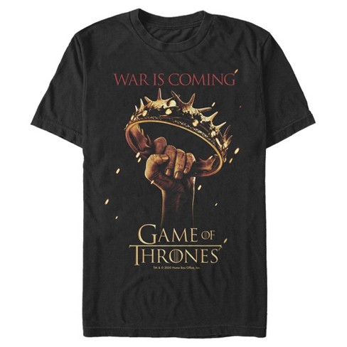 Men's Game Of Thrones War Is Coming T-shirt - Black - Small : Target