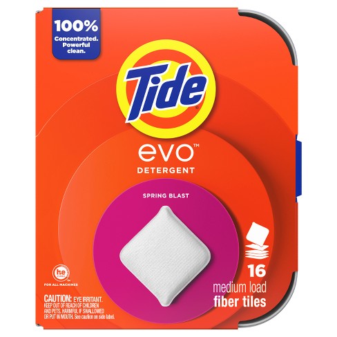 Tide Evo Spring Blast Laundry Detergent Tiles - 16ct : Target