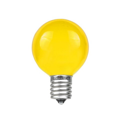 Novelty Lights Yellow G30 Globe Hanging Outdoor String Light ...