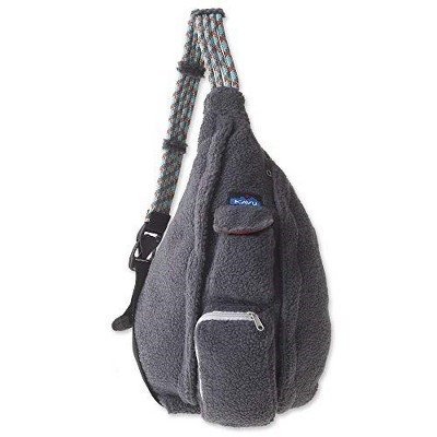 Kavu Rope Fleece Bag Sling Crossbody Faux Shearling Backpack Travel ...