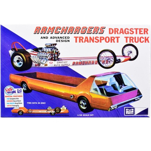 Skill 2 Model Kit Ramchargers Dragster And Advanced Design Transport ...