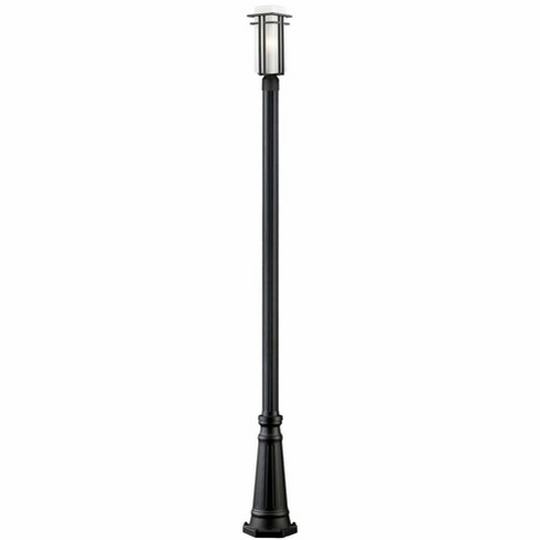 Z-lite Abbey 1 - Light Post Light In Black : Target