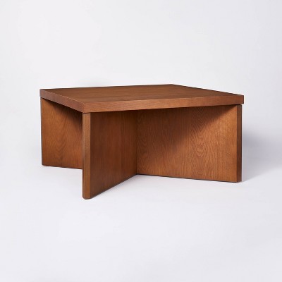 River Heights Square Wooden Coffee Table Black - Threshold™ Designed ...