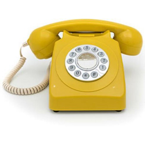 Gpo Retro Gpo746yel 746 Desktop Rotary Dial Telephone - Mustard : Target
