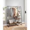 Vasagle Clothes Rack 5-tier Storage Rack Rustic Brown And Black : Target