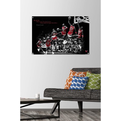 Trends International Michael Jordan - Fly Unframed Wall Poster Print ...