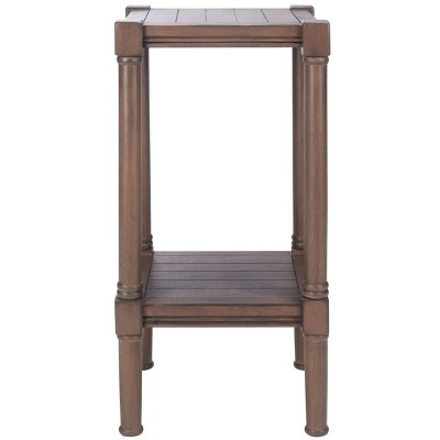 Vintiquewise Decorative Antique Log Cabin Natural Wooden Accent Stool ...