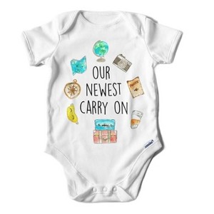 Travel Carry On Onesie® Baby Boy Girl Clothes Infant Bodysuit Funny ...