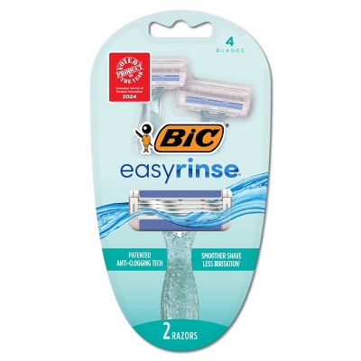 Bic Easy Rinse Women's 4-blade Disposable Razors - 2ct : Target