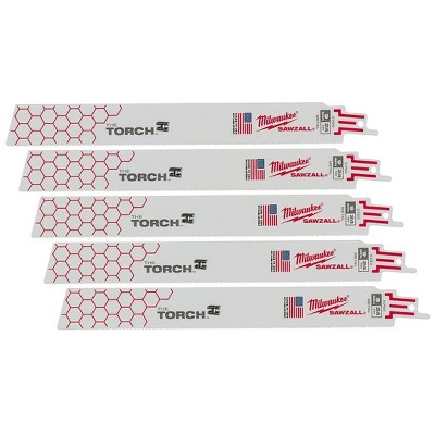 Milwaukee 48-00-5790 9" 24 Tpi The Torch Sawzall Reciprocating Saw ...