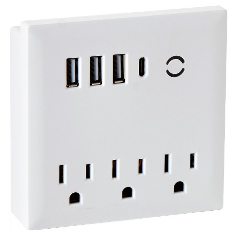 The Lakeside Collection Usb And Outlet With Phone Holder : Target