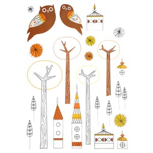 Slickblue Owl Wall Art Decals – Removable Vinyl Stickers For Living ...