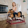Qaba Durable Kids Plush Spring Style Horse Bouncing Rocker Toy With ...