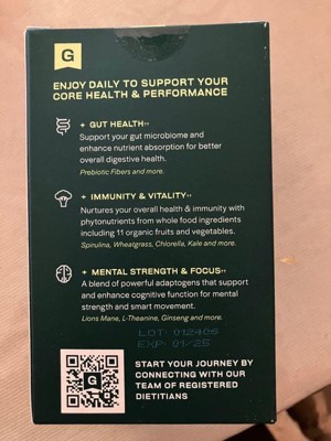 Gainful Performance Greens Stick Packs - Tropical Pineapple - 10ct : Target