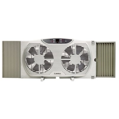 Evo Low Profile Oscillating Window Fan Air Circulator : Target
