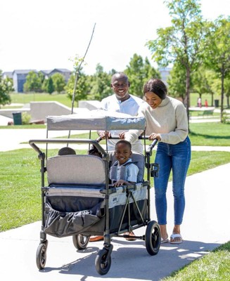 Jeep Wrangler Deluxe 4 Seater Stroller Wagon By Delta Children - Gray ...