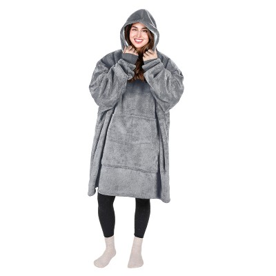 Oversized Wearable Adult Blanket With Sleeves And Hood By Sweet Home ...