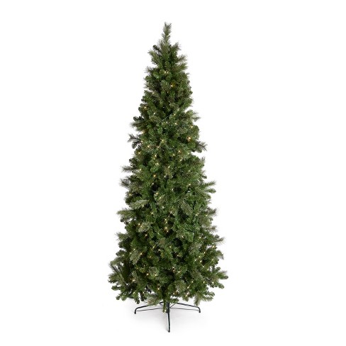 Home Heritage Cashmere Quick Set 12 Foot Artificial Holiday Tree Prelit ...
